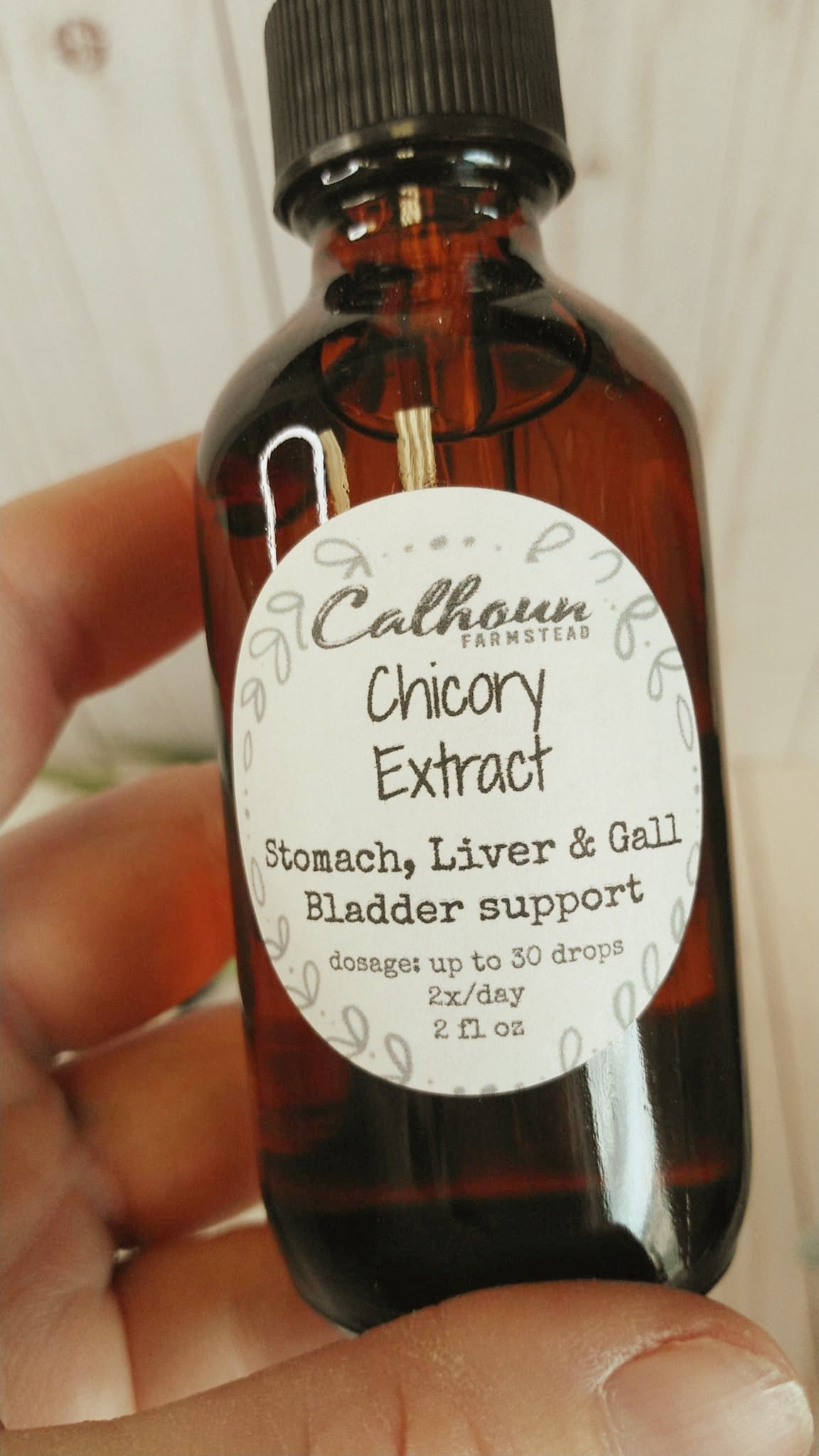 Chicory Extract - Upset Stomach - Liver - Gall Bladder - 2oz dropper b ...