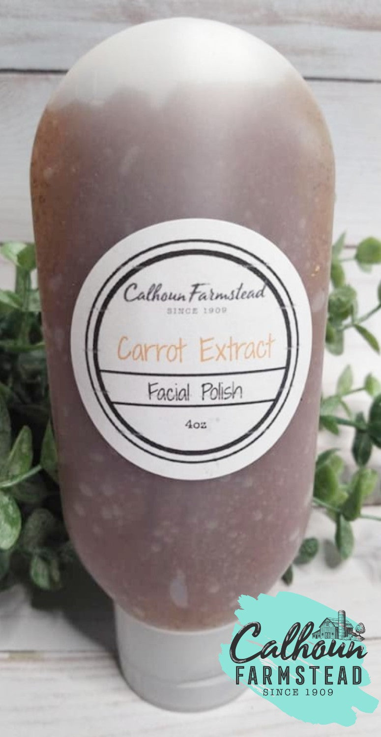 Facial Polish - Carrot Extract - Face Exfoliate – Calhoun Farm