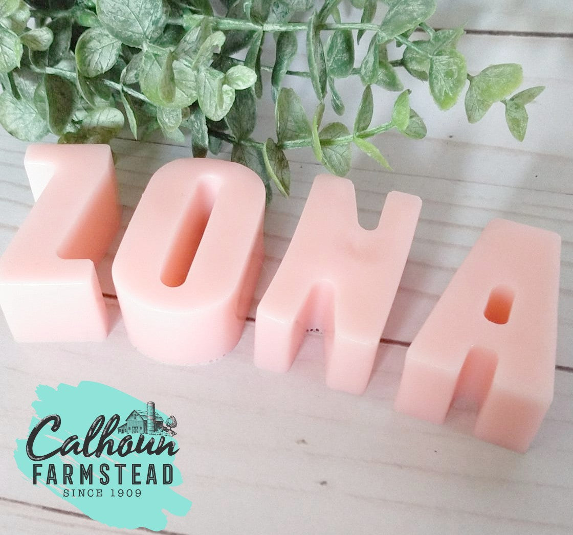 Alphabet Soaps - Name Letters - Personalization - Pastel Colors - Cust ...